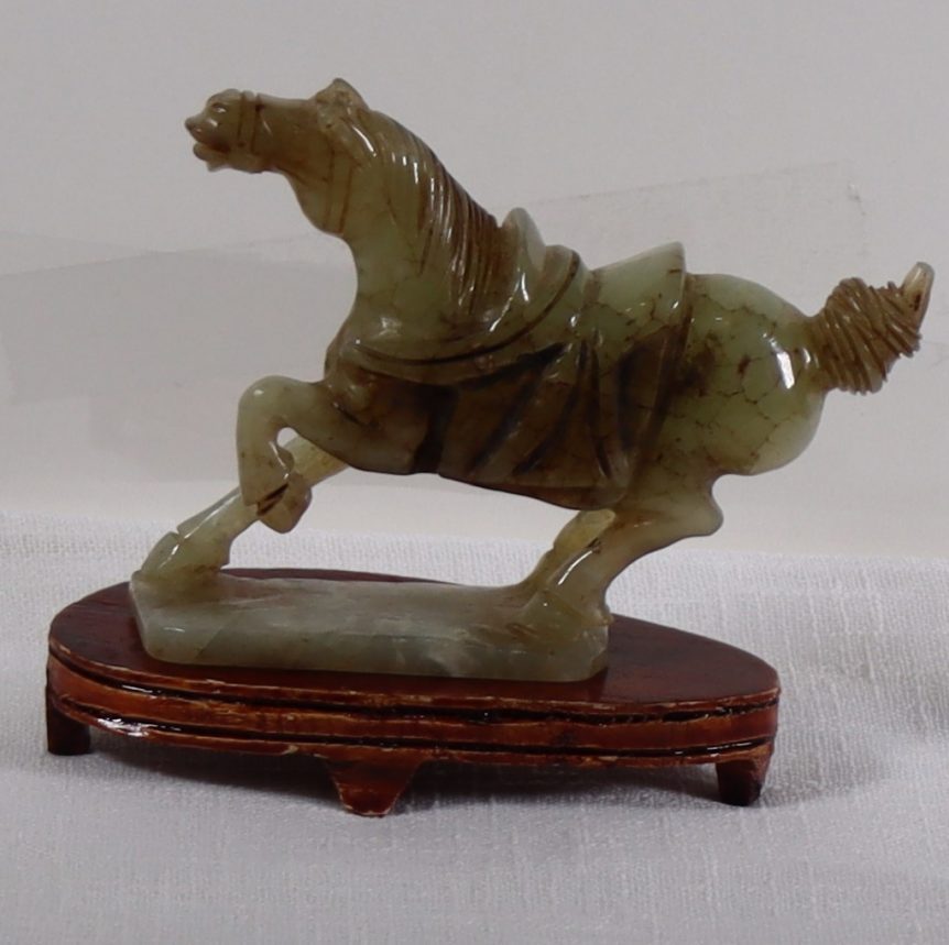 Chinese Jade Running Horse - Frost Books and Artifacts Limited