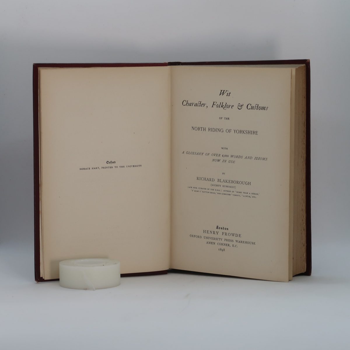 Yorkshire Wit, Character, Folklore and Customs. - Frost Books and ...