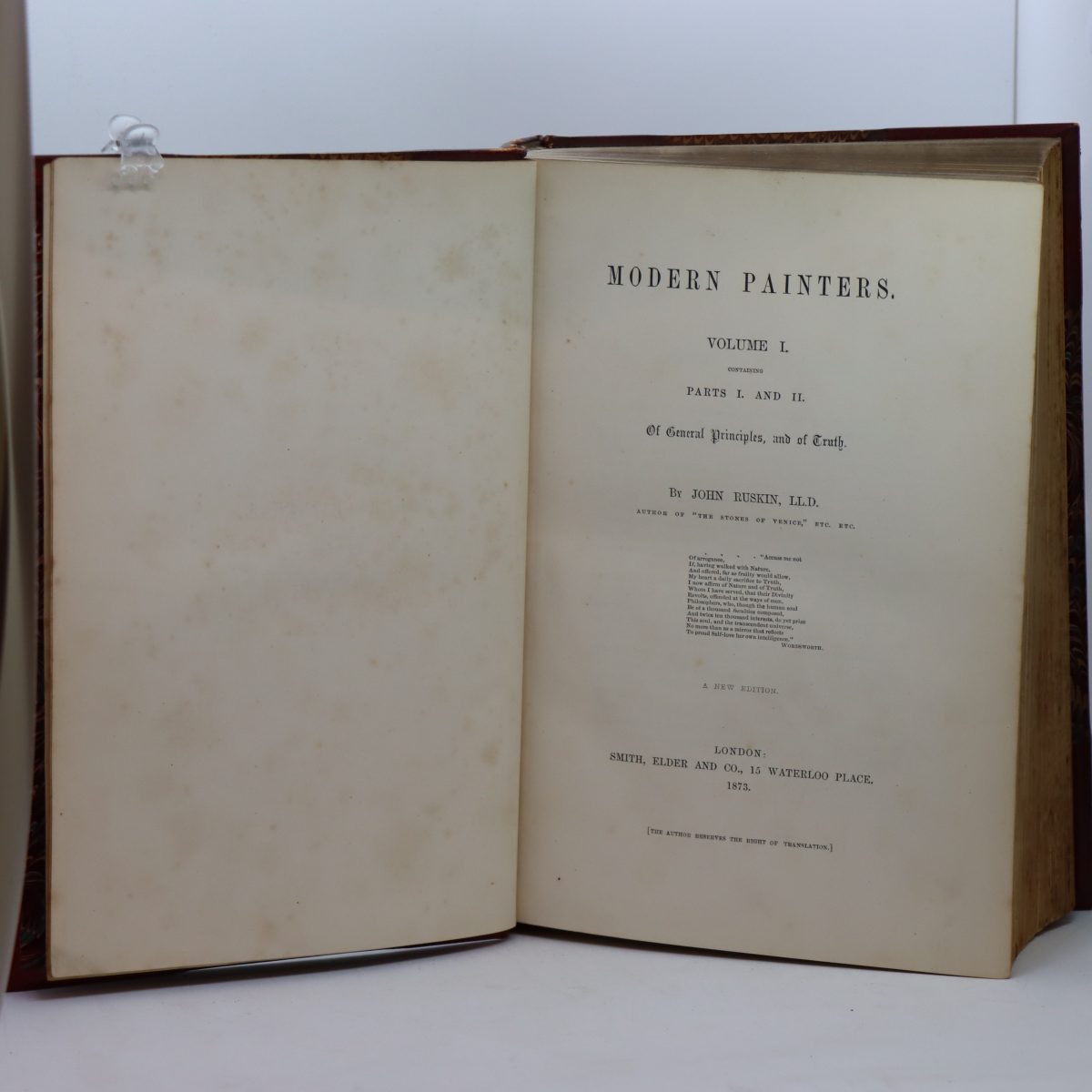Modern Painters. Volumes I-II, III, IV & V. - Frost Books and Artifacts ...