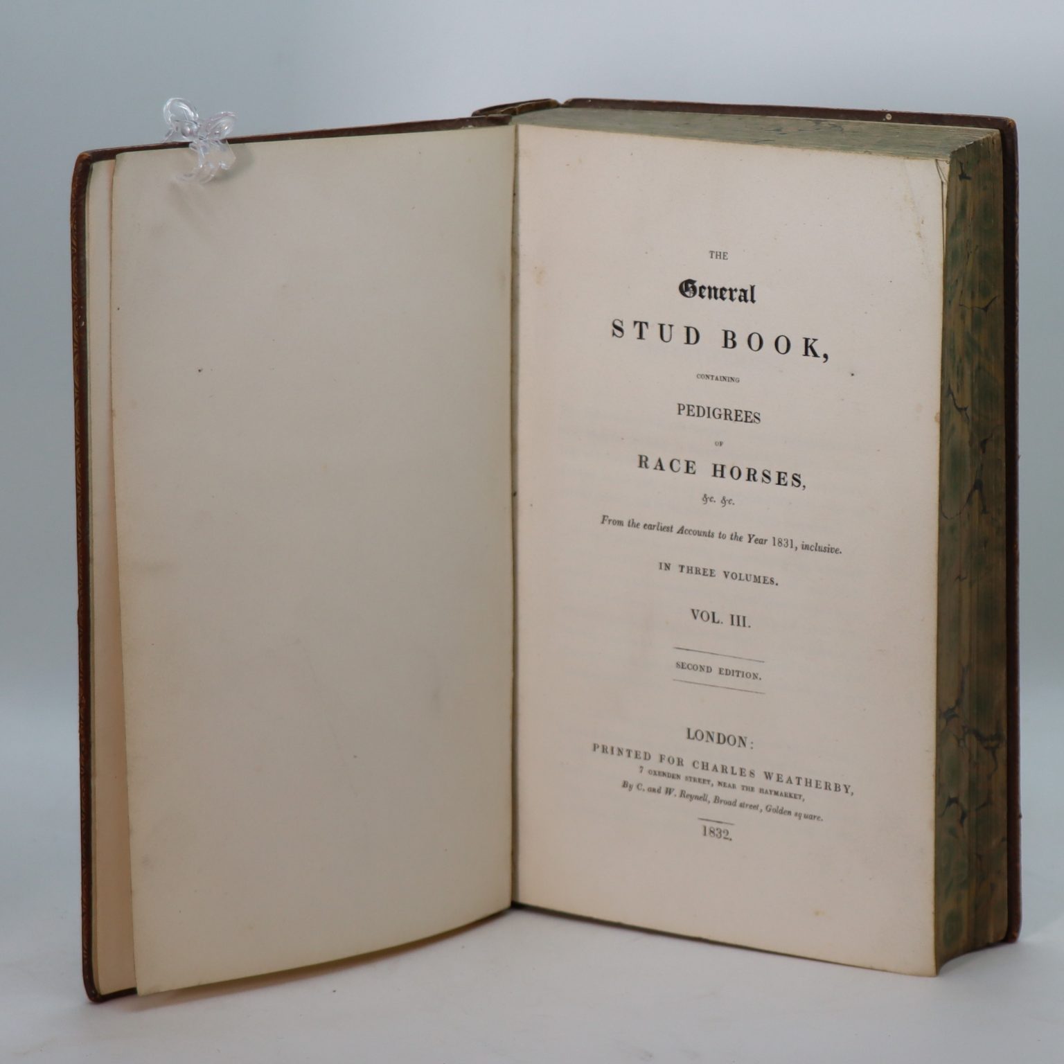 The General Stud Book.Volume III. - Frost Books and Artifacts Limited