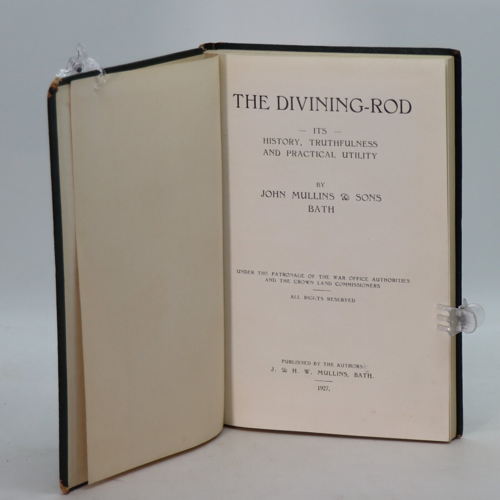 The Divining Rod. - Frost Books and Artifacts Limited