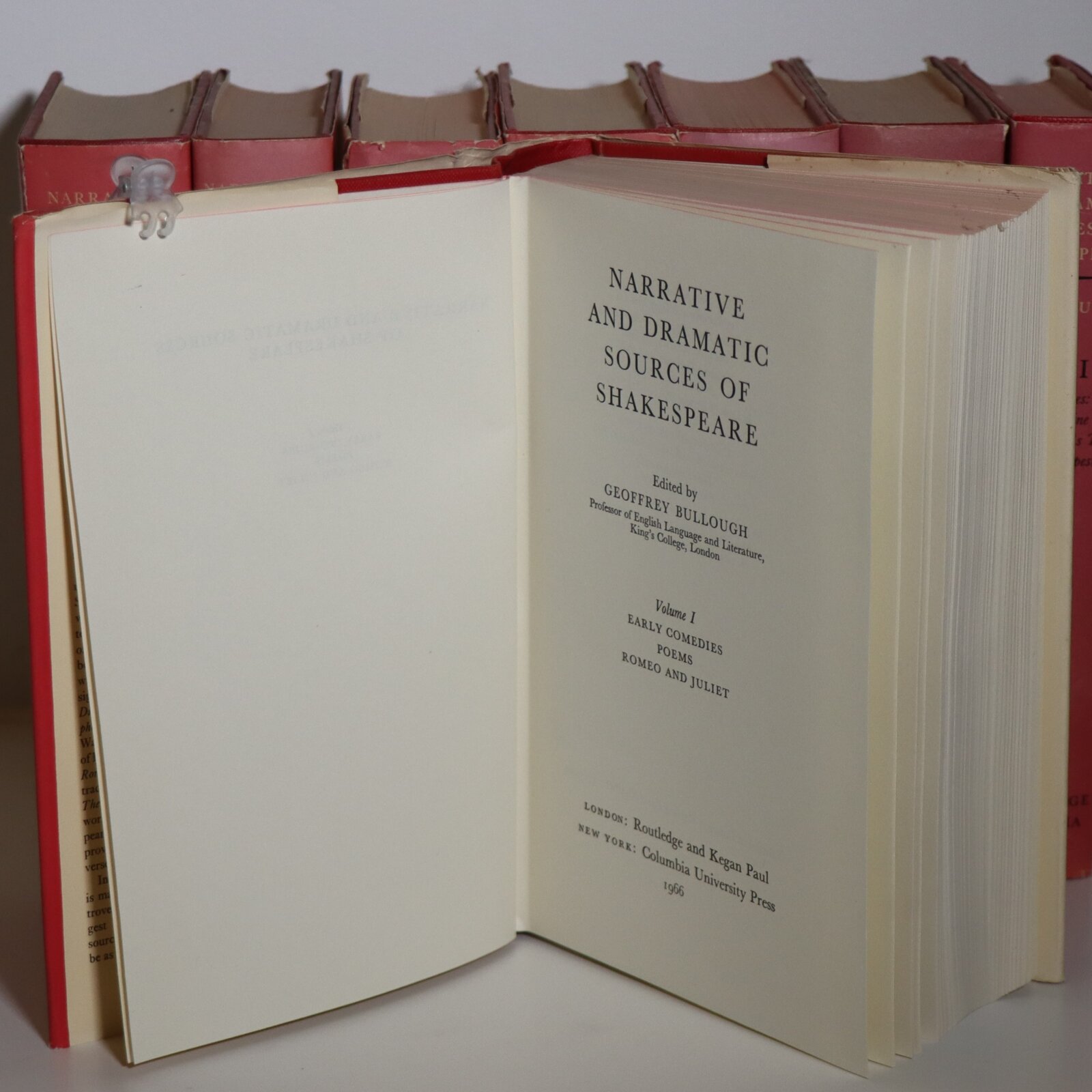 Narrative and Dramatic Sources of Shakespeare. - Frost Books and ...