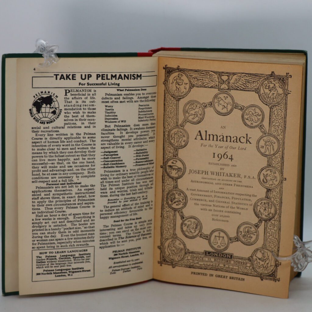 Whitaker's Almanack. 1964 - Frost Books and Artifacts Limited
