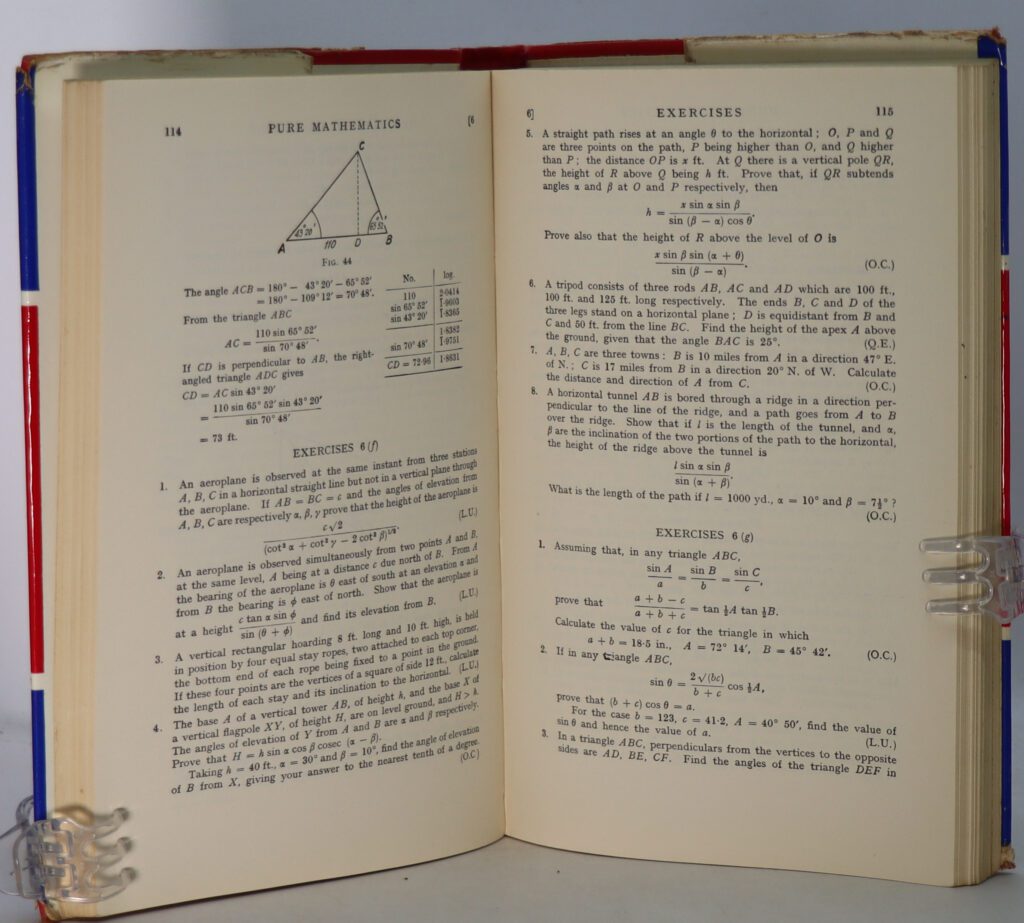 Advanced Level pure Mathematics. - Frost Books and Artifacts Limited