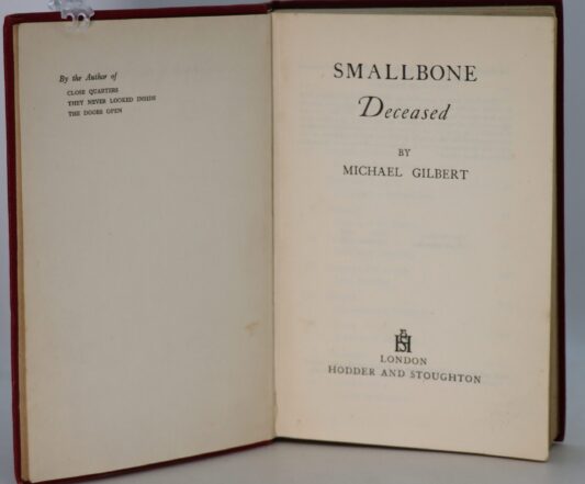 Smallbone Deceased. - Frost Books and Artifacts Limited