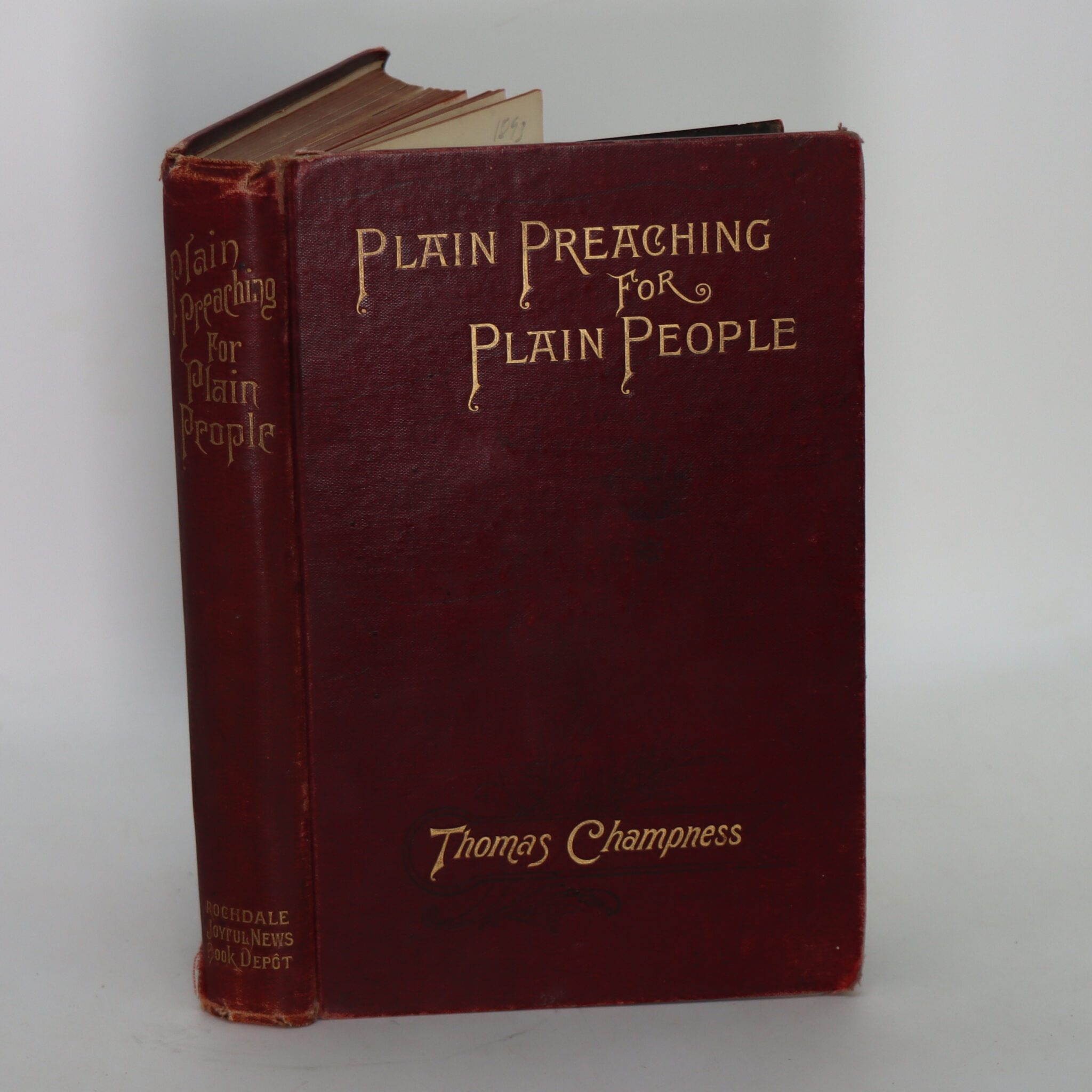 Plain Preaching for Plain People. - Frost Books and Artifacts Limited