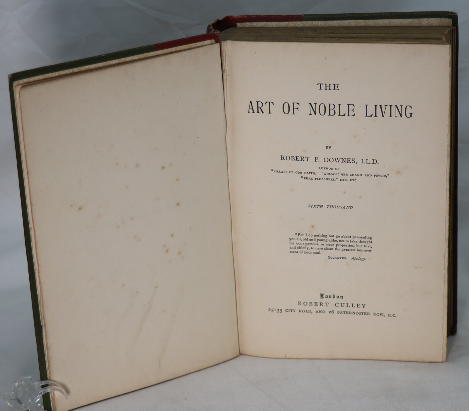 The Art of Noble Living. - Frost Books and Artifacts Limited